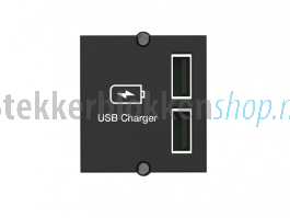 Bachmann dubbele inbouw USB lader module | Stekkerblokkenshop.nl