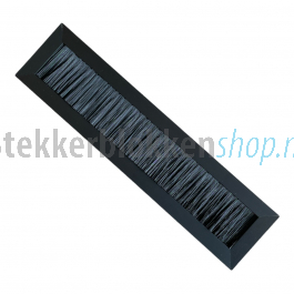 Kabeldoorvoer met borstel | Stekkerblokkenshop.nl