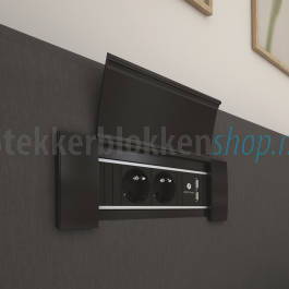 Power frame cover inbouw stekkerblok | Stekkerblokkenshop.nl